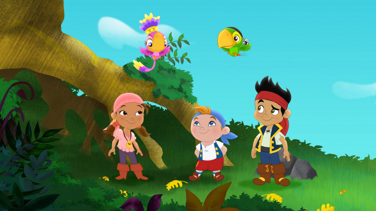 Jake a piráti ze Země Nezemě: Papoušek kapitána Hooka, Nebeský ostrov v ...